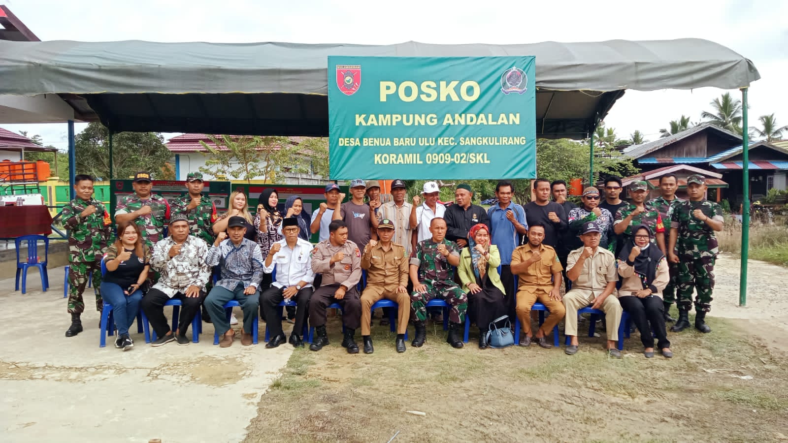 Danramil 0909-02 Sangkulirang Launching Kampung Andalan – Bujurnews.com